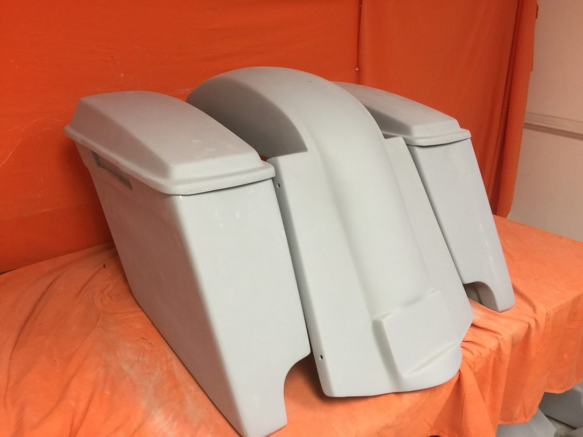 Honda Shadow Sabre 1100 6″ Extended Saddlebags Bags Rear Fender Lids ...