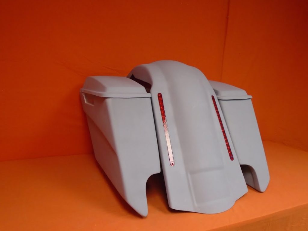 Harley Davidson 5″ Extended Stretched Saddlebags With Cut Outs LED ...