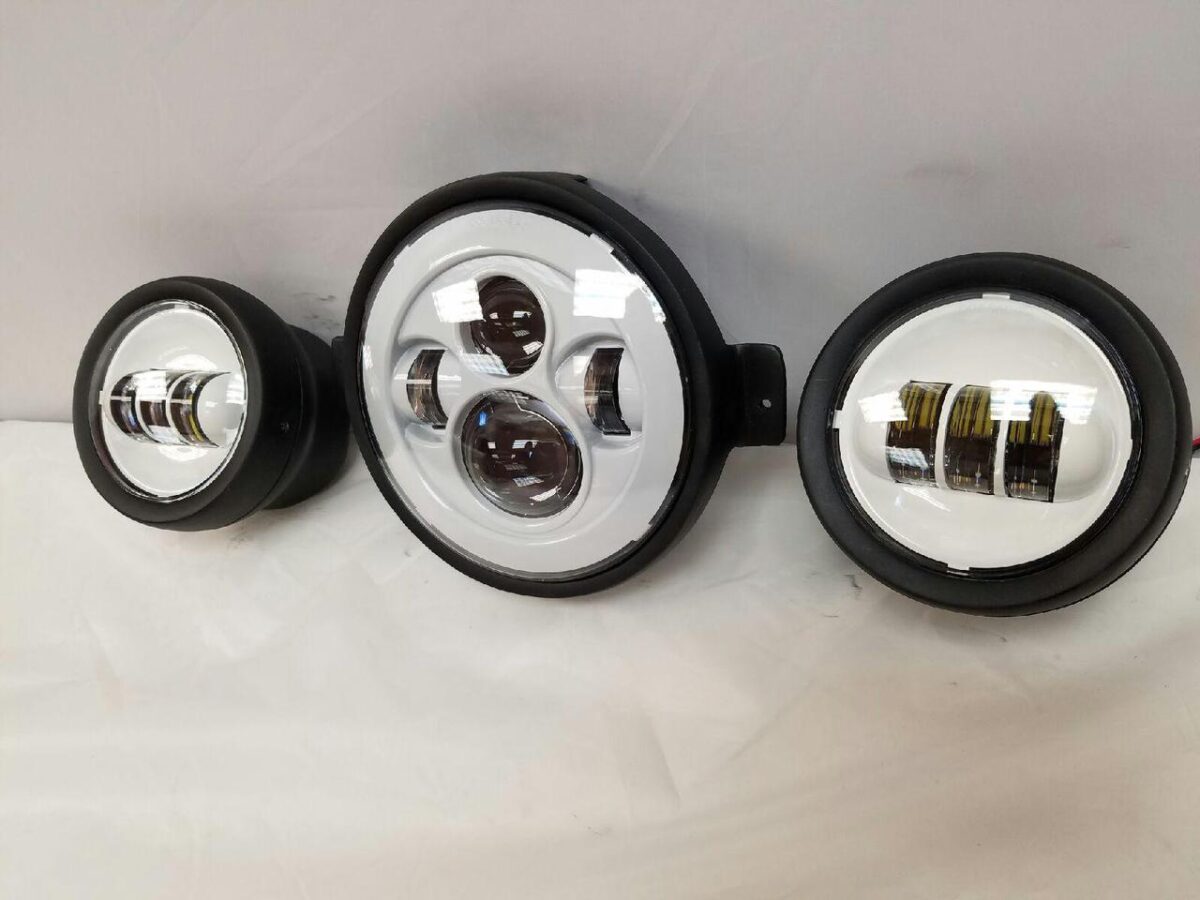 7″ Kawasaki Voyager & Vaquero DAYMAKER Headlight Dual 4.5″ – 4 1/2 ...