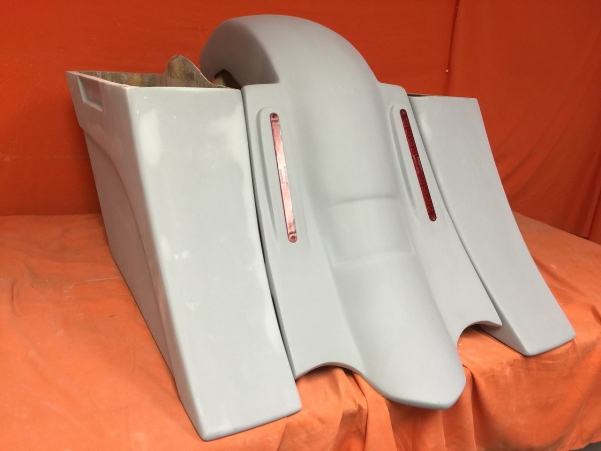 Honda Shadow Sabre 1100 6″ Extended Saddlebags Out & Down Bags LED Rear ...