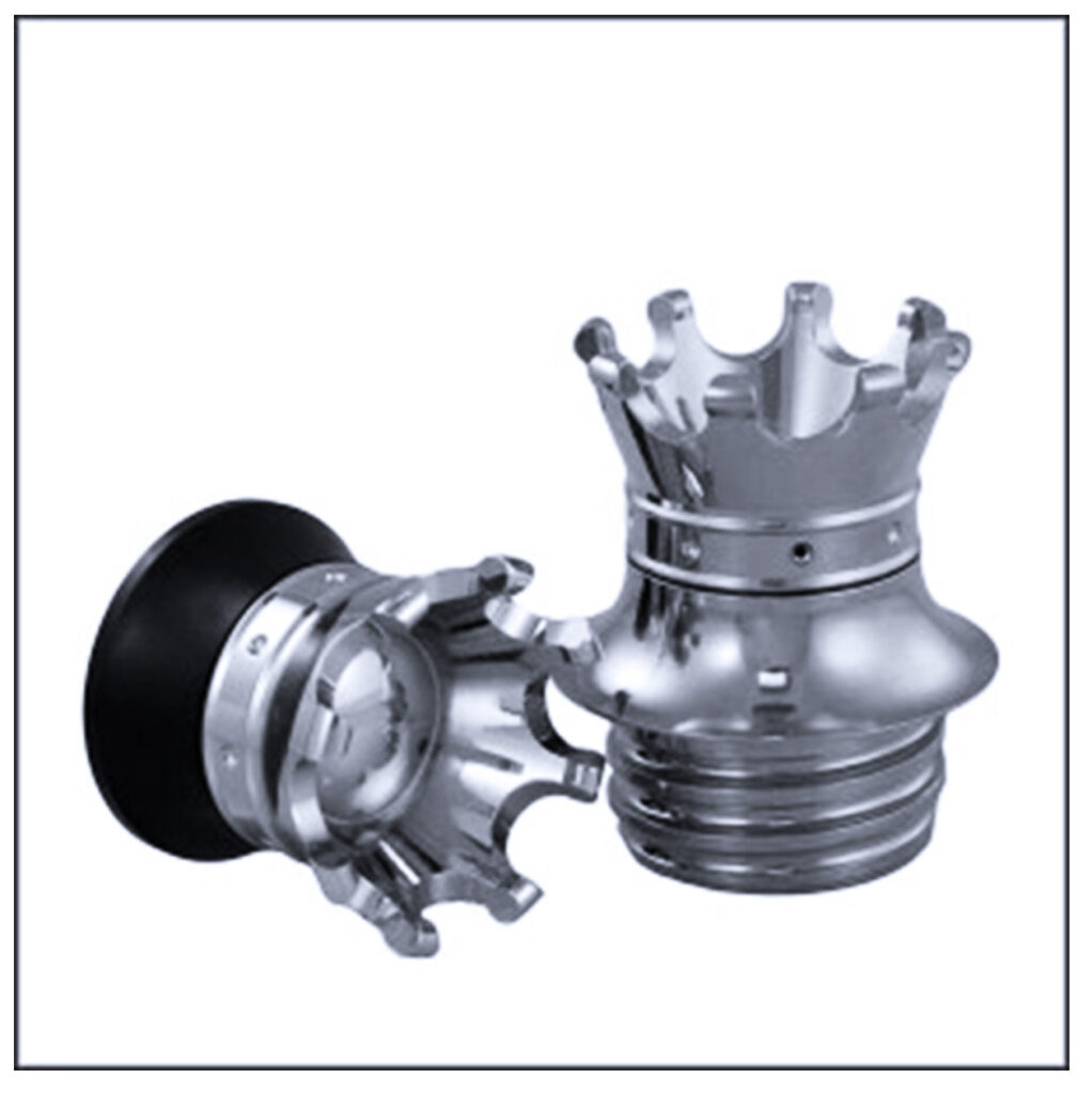 Original Custom Crown Gas Cap – Black – Baggers Bags – Extended ...