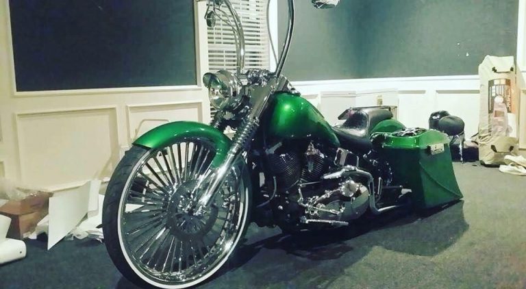 8” Stealth Kit for Harley Softail and Touring Bagger Kit – Baggers Bags ...