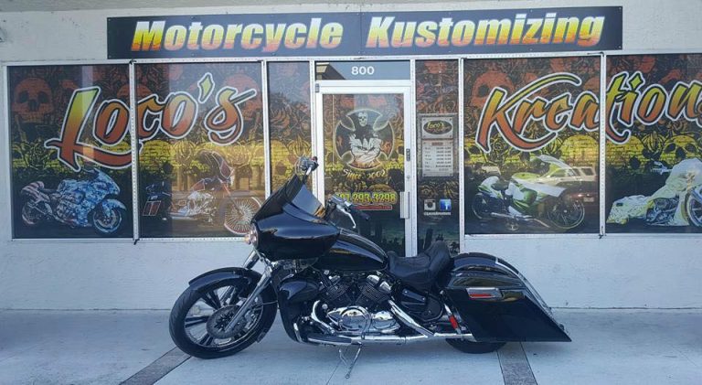 Fiftyfive Stretched Series Bagger Kit + Custom Headlights + Recessed ...